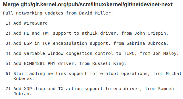 Linux Kernel 5.6 Source Tree Includes WireGuard VPN
